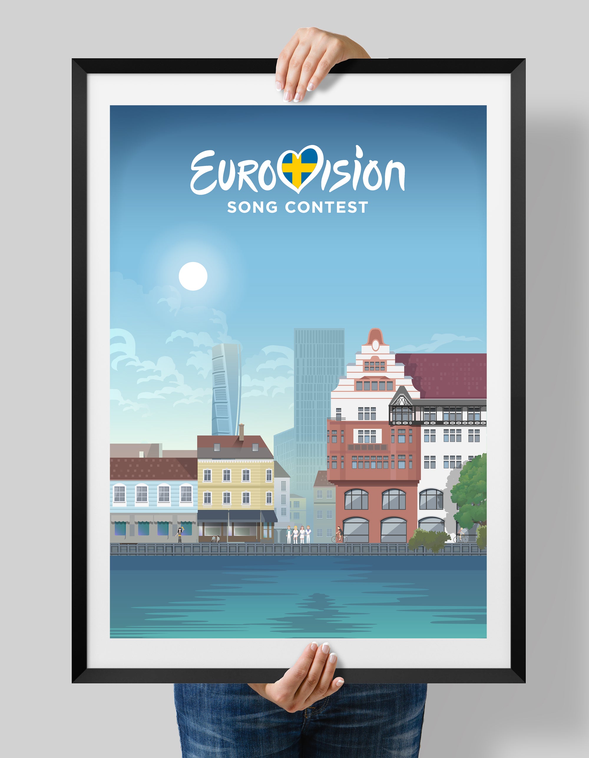 Eurovison 2024, Eurovision Poster, Sweden 2023, Malmo 2024 – Hill View ...