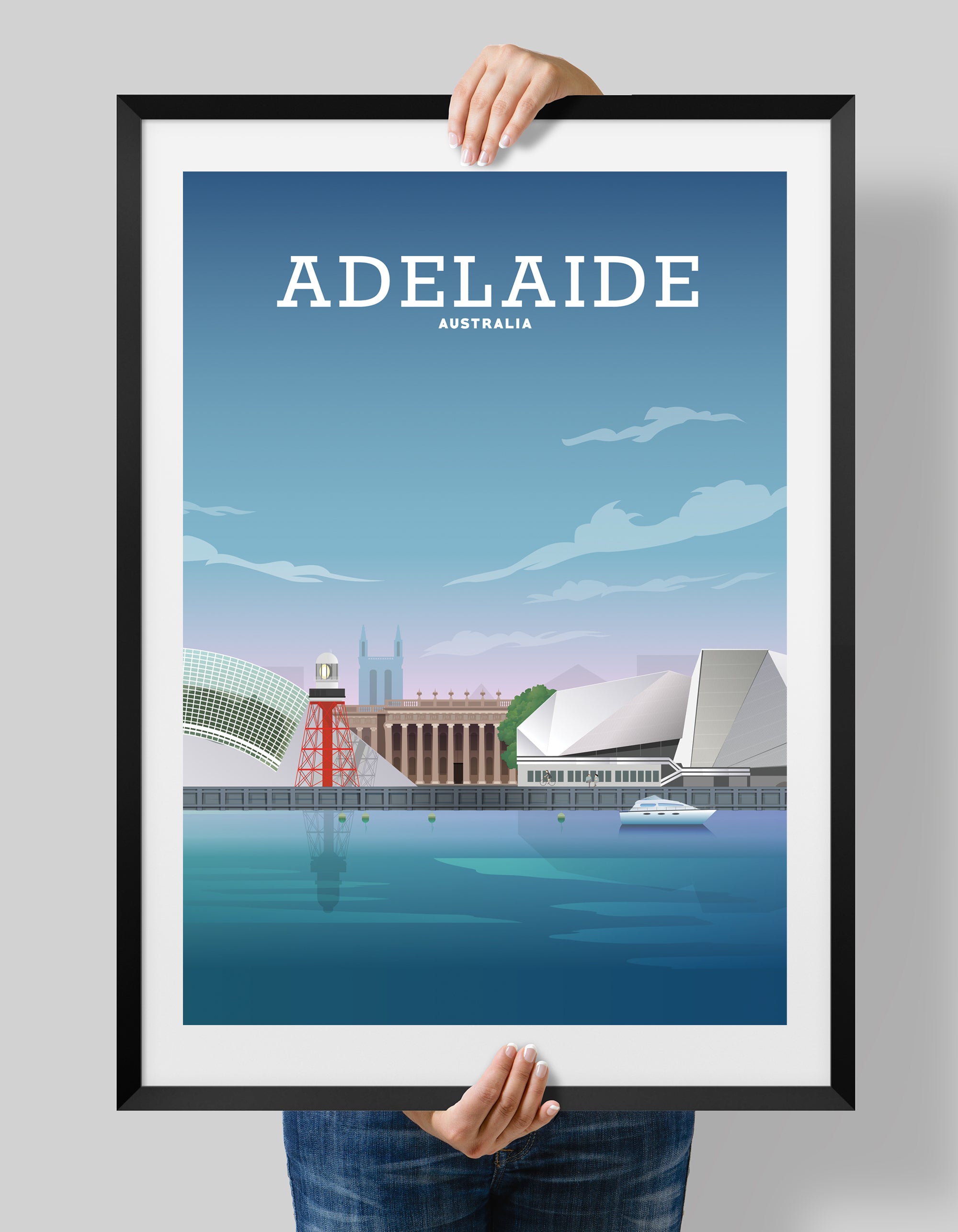 Adelaide Australia Print, Adelaide Poster – Hill View Prints