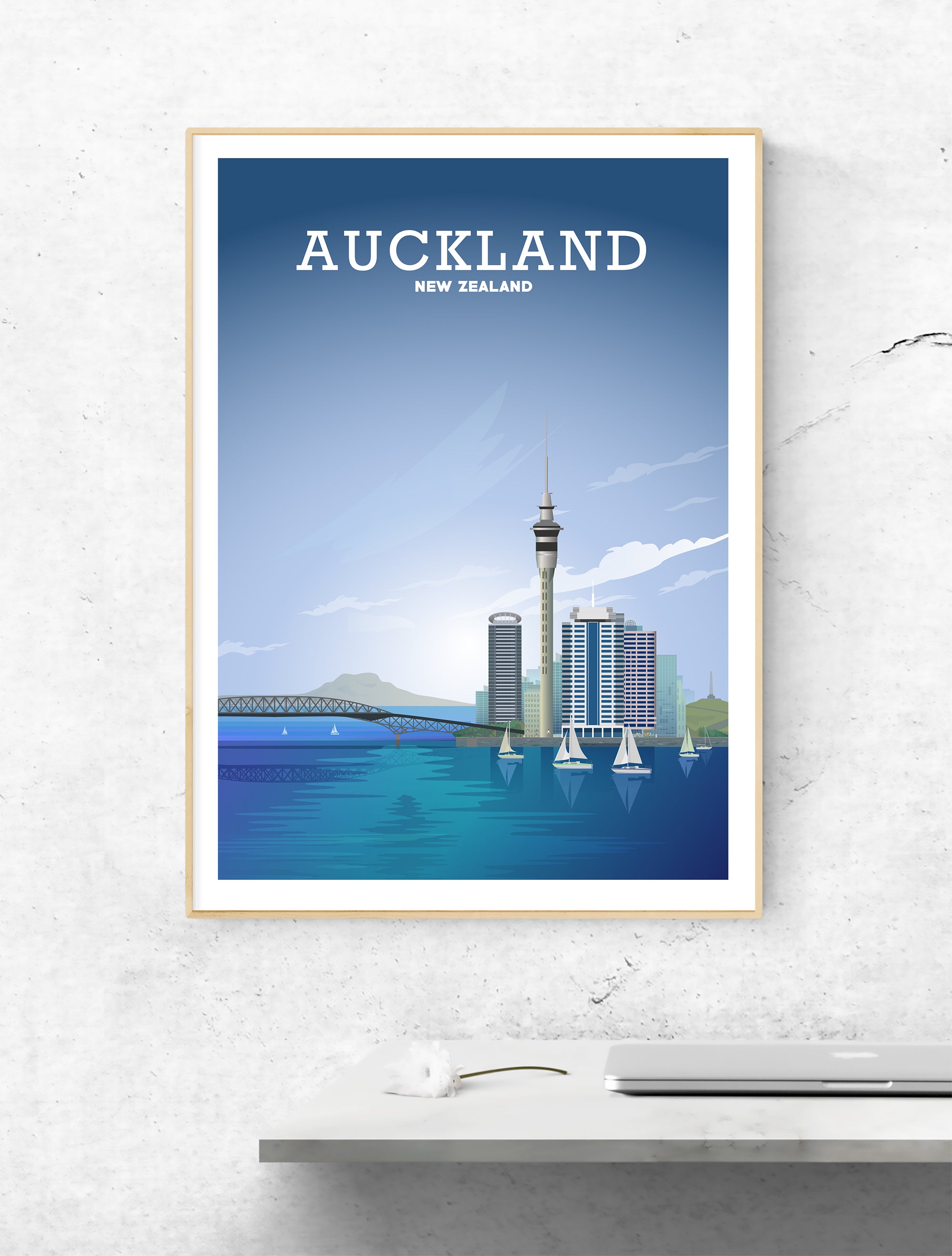 Auckland Print, Auckland Print, Auckland New Zealand – Hill View Prints