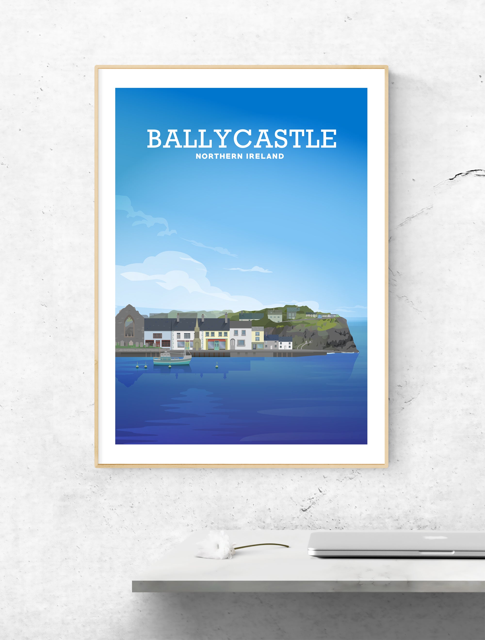 Ballycastle Poster, Ballycastle Art, Northern Irish Poster – Hill View ...