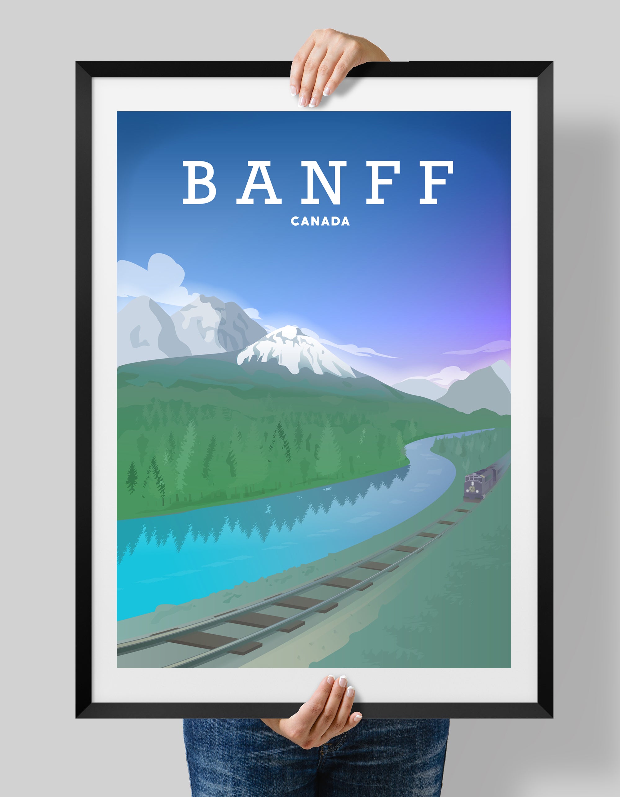 Limited Edition Travel Print: Banff, Canada – Hill View Prints