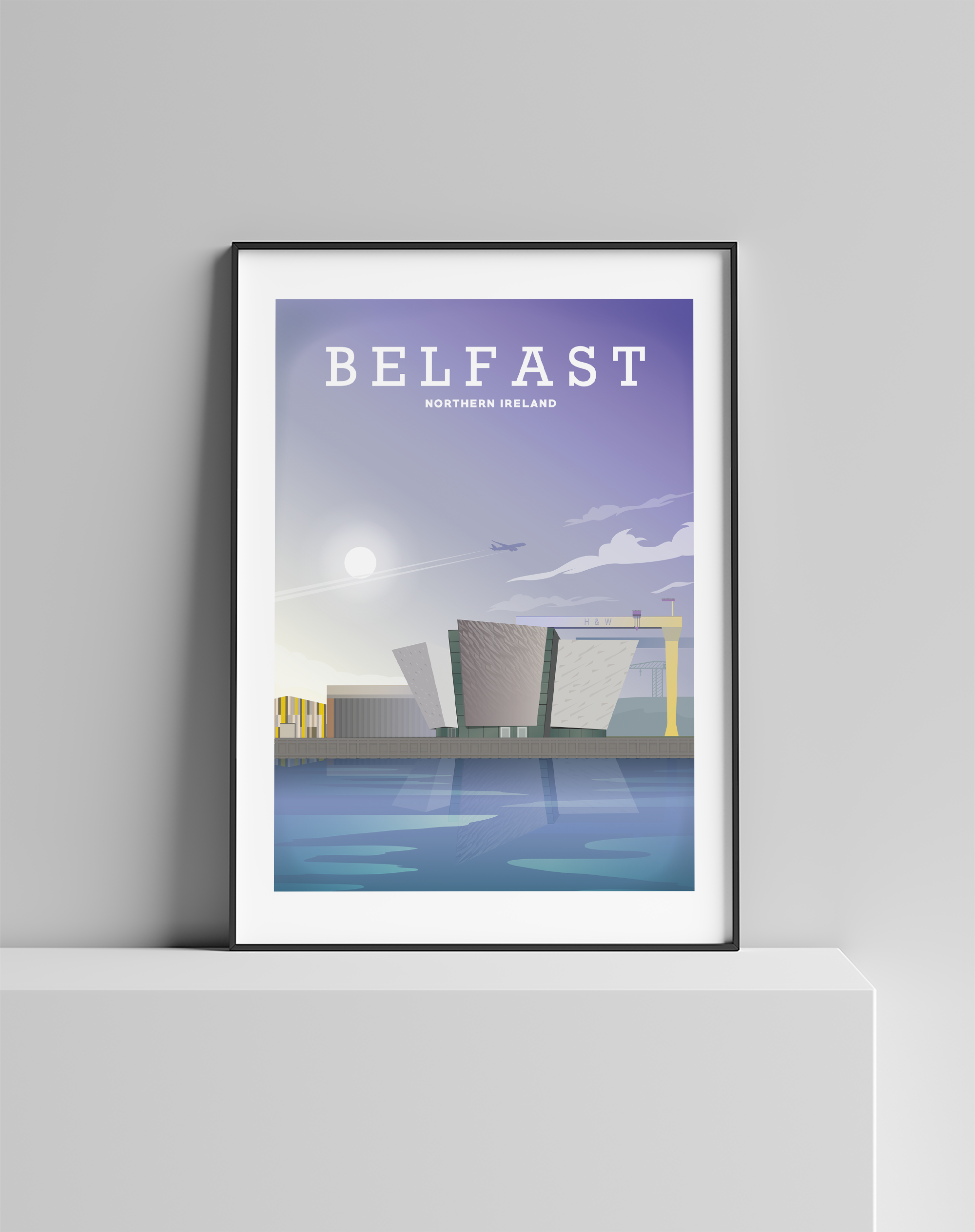 Belfast Poster, Belfast Print, Belfast Northern Ireland – Hill View Prints