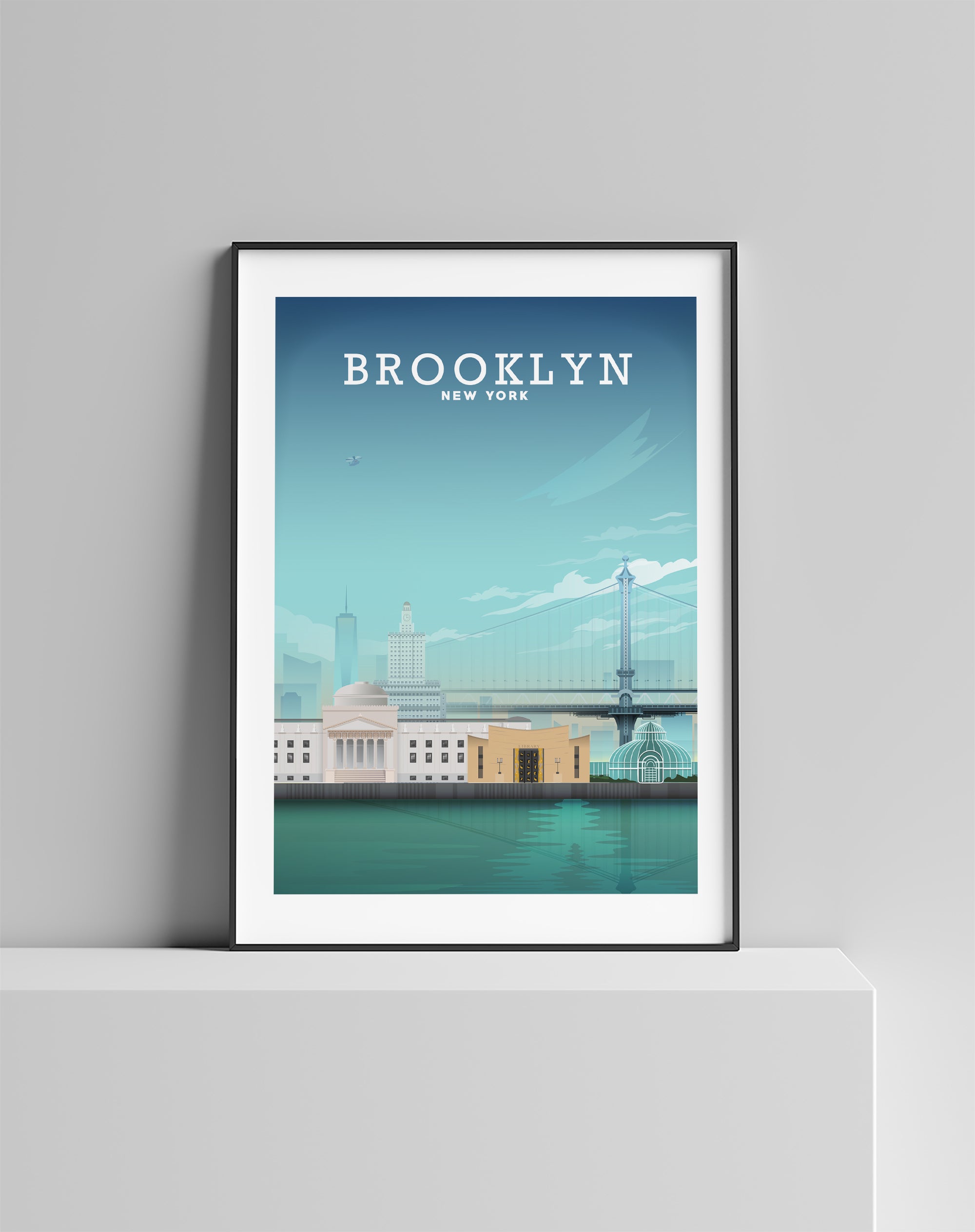 Brooklyn Bridge, Brooklyn Poster, Brooklyn Print – Hill View Prints