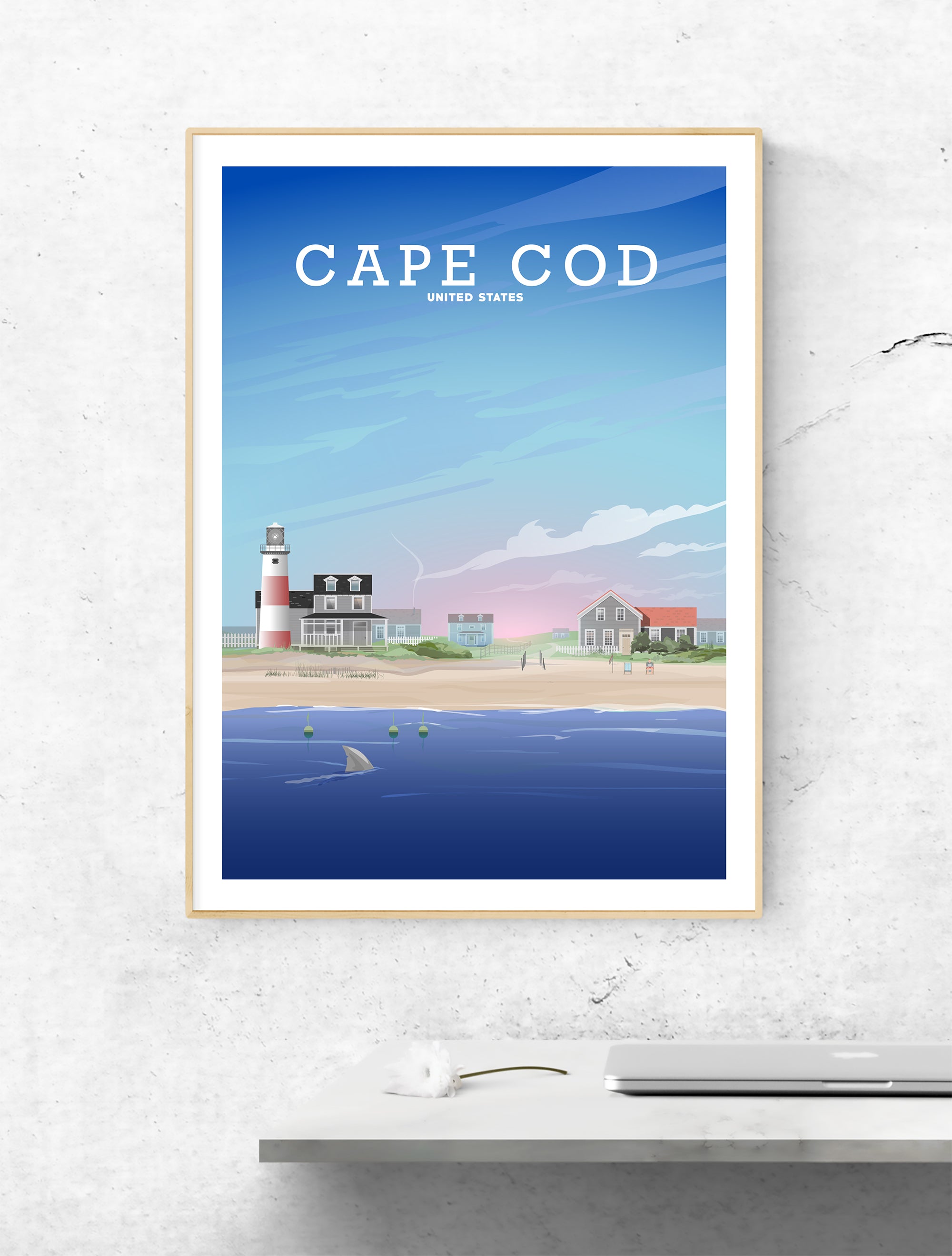 Cape Cod Print, New England Poster, Nantucket, Martha's Vineyard Art ...