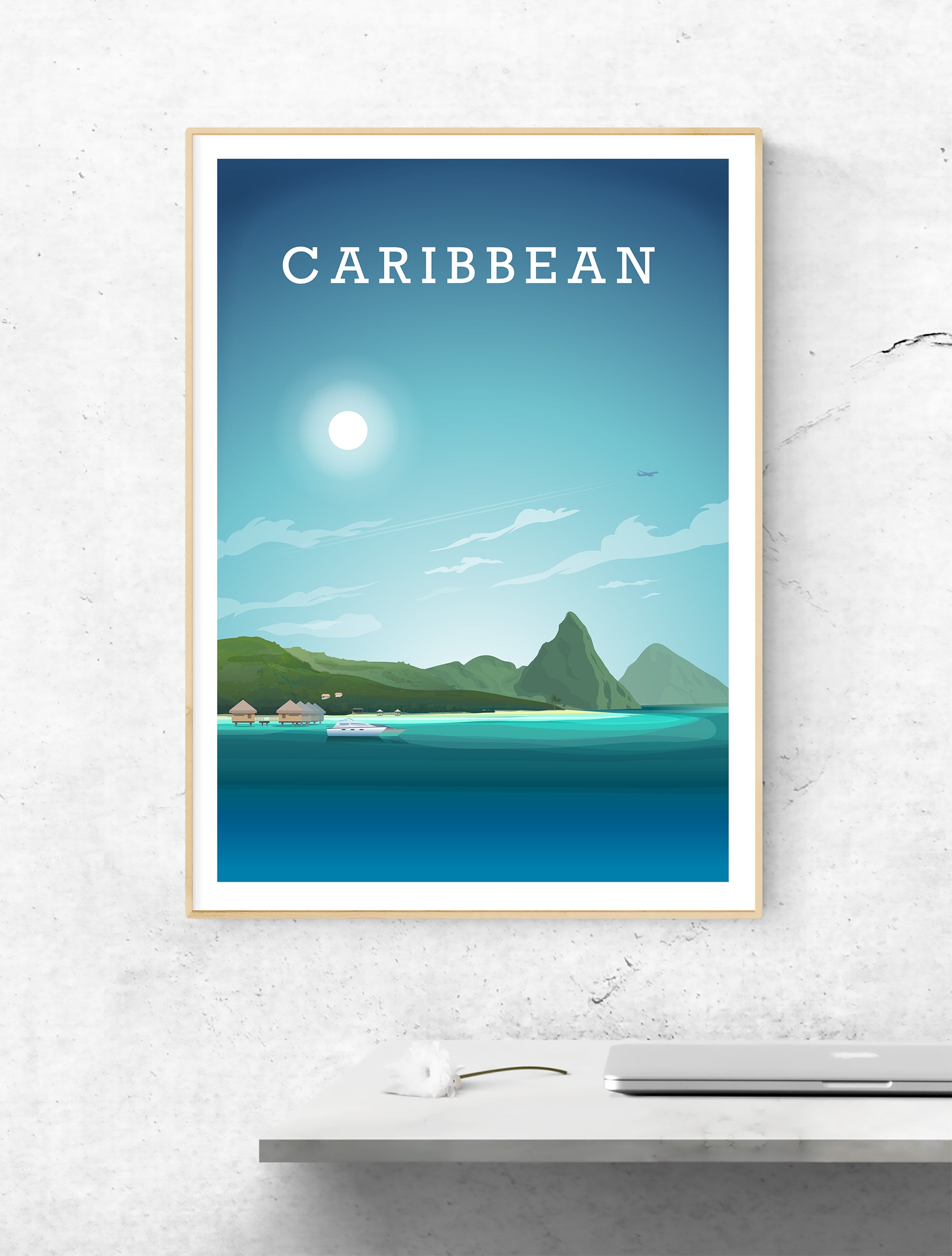 Caribbean Poster, Caribbean Print, Caribbean Art, Barbados, Jamaica ...