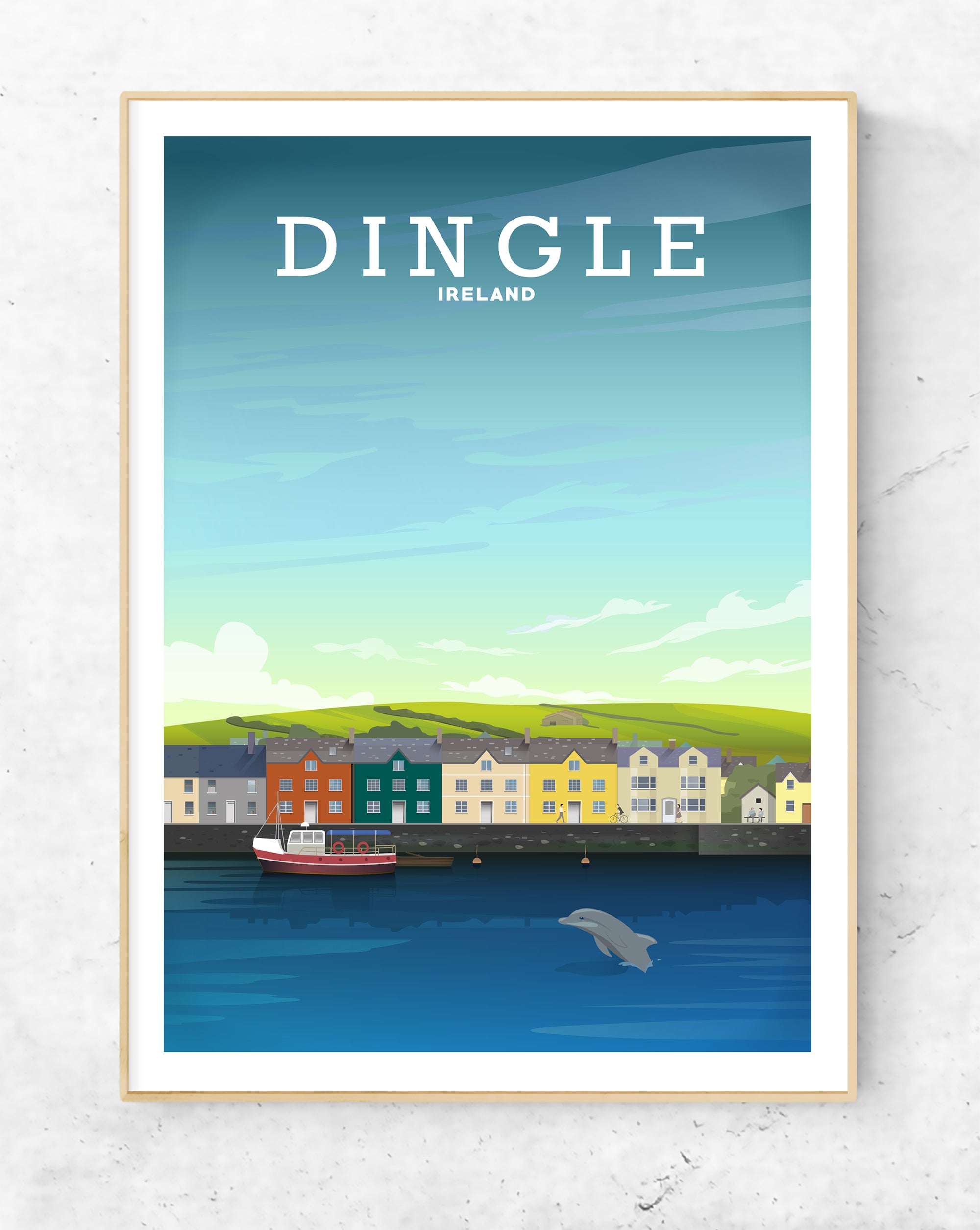 Limited Edition Travel Print: Dingle, Ireland – Hill View Prints