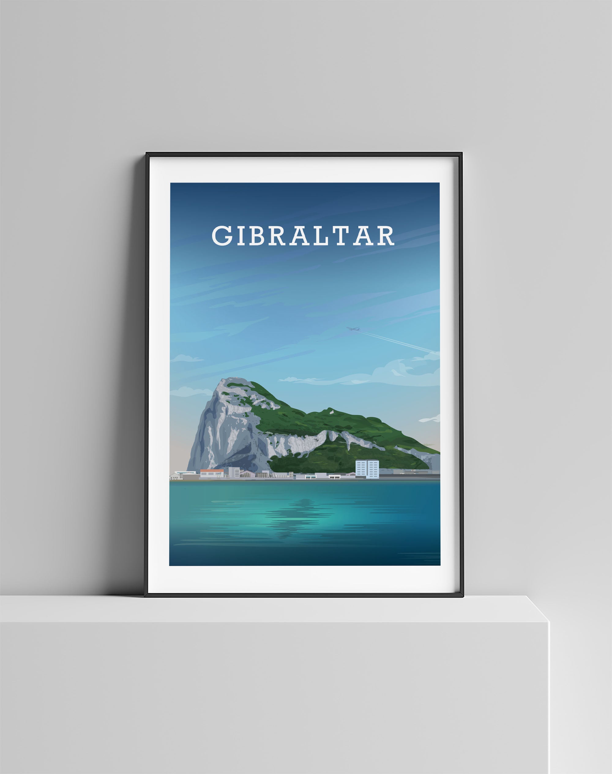 Gibraltar Poster, Gibraltar Print, Gibraltar Art – Hill View Prints