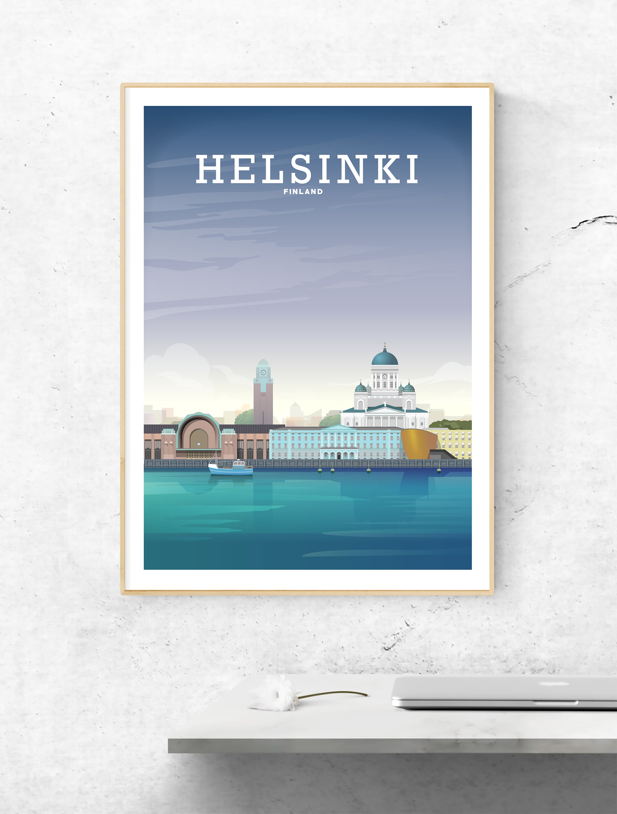 Helsinki Print, Helsinki Poster, Helsinki Finland – Hill View Prints