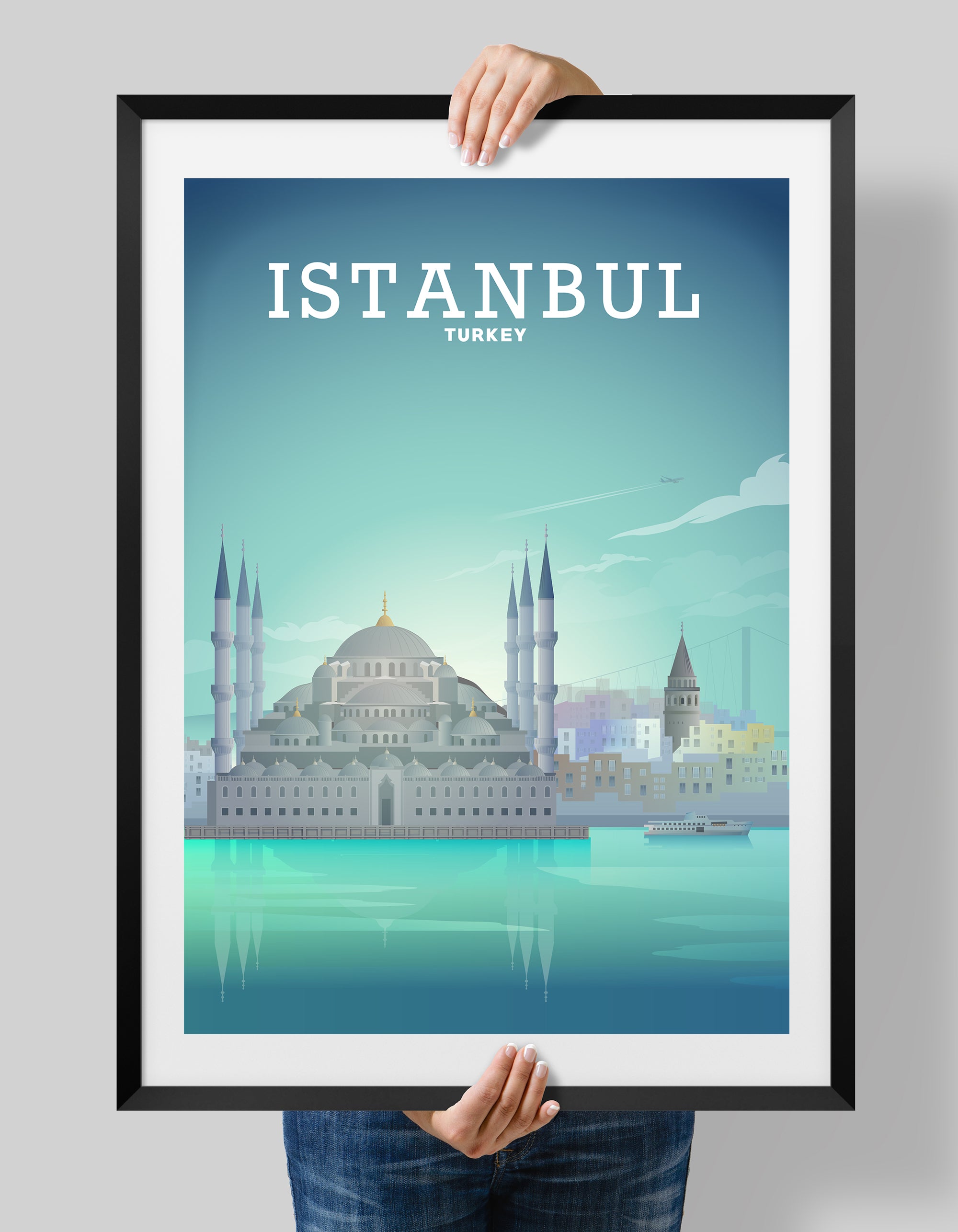 Istanbul Poster, Istanbul Turkey, Istanbul Print – Hill View Prints