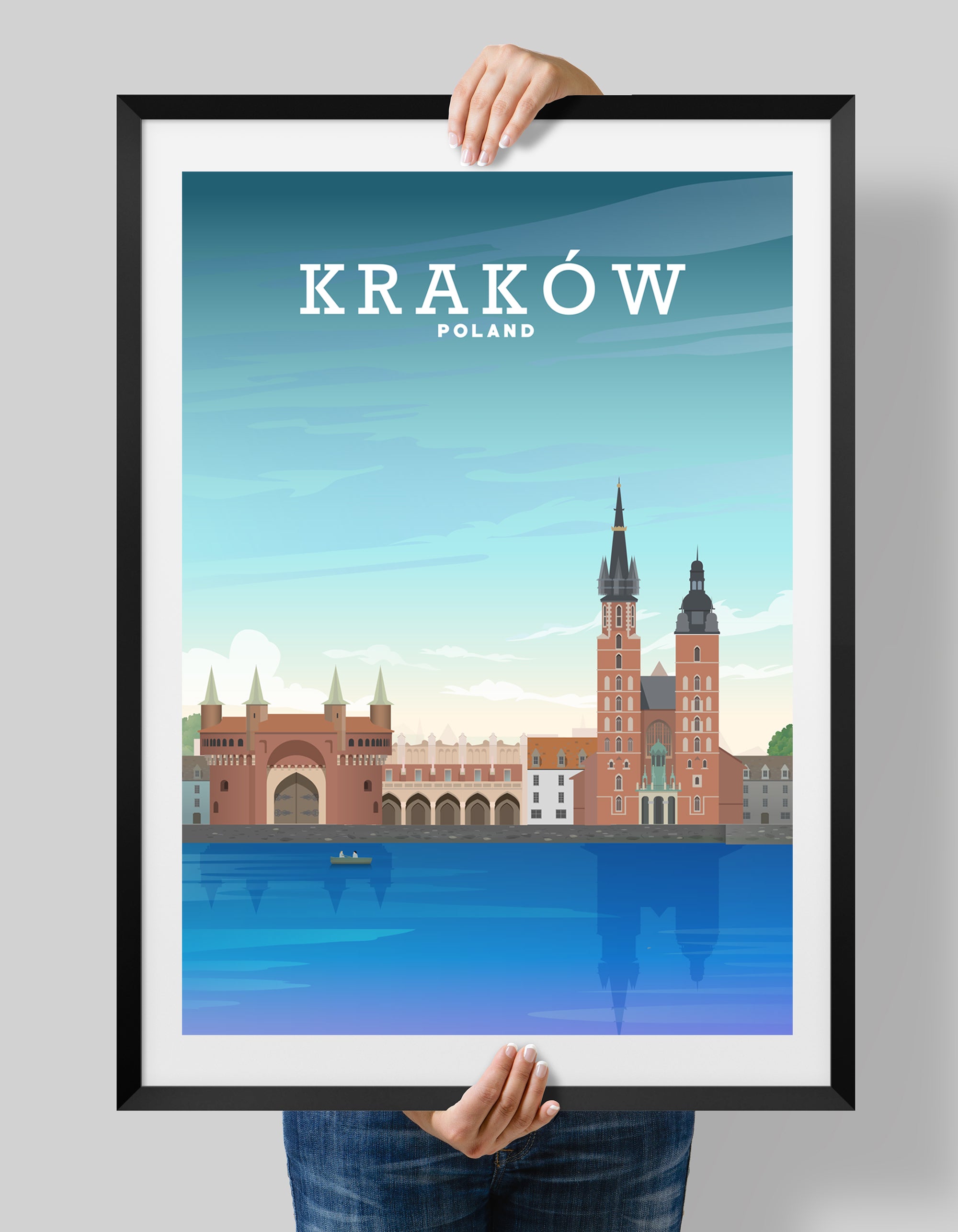 Krakow Poster, Krakow Print, Polish Art – Hill View Prints