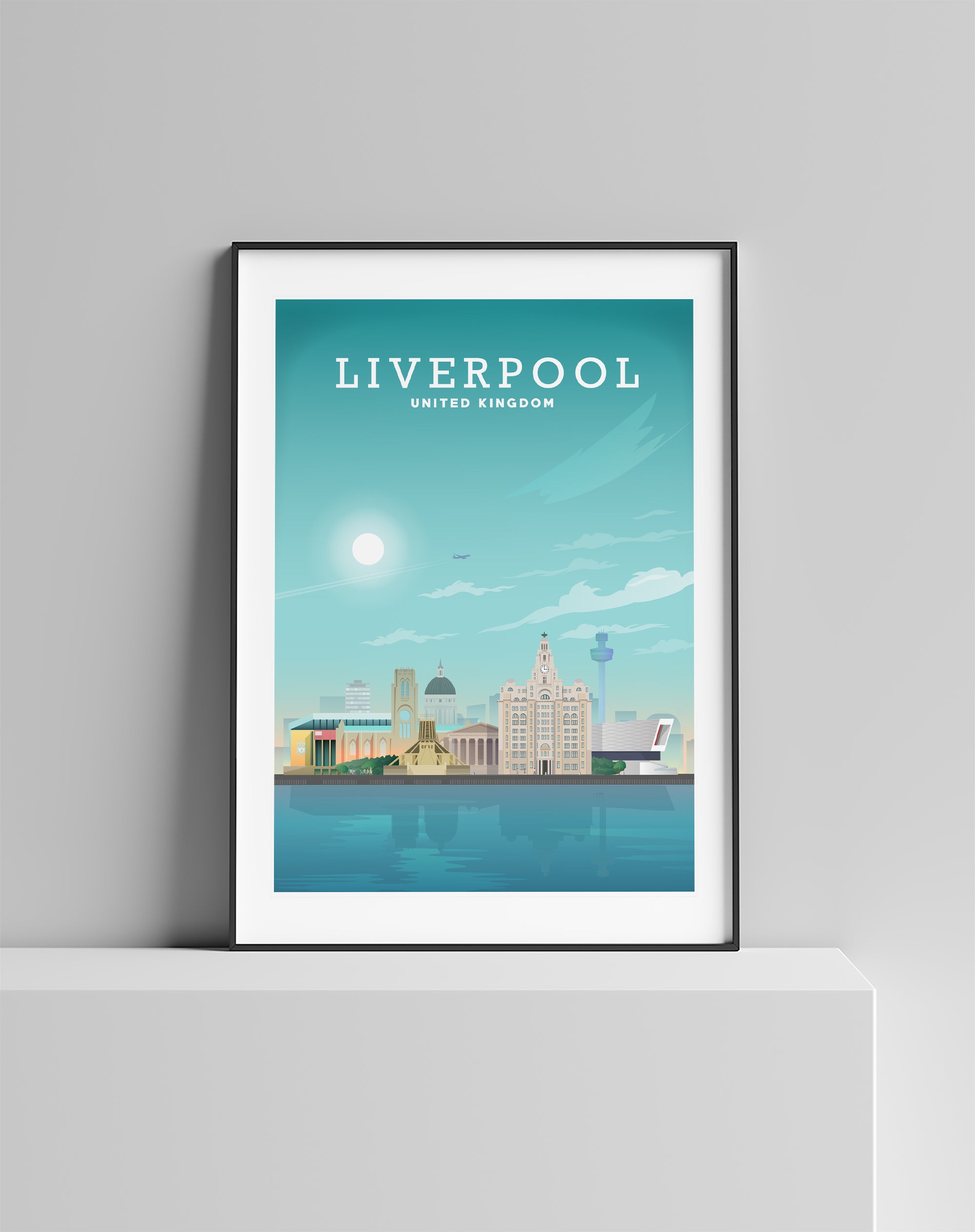 Limited Edition Travel Print: Liverpool, England – Hill View Prints