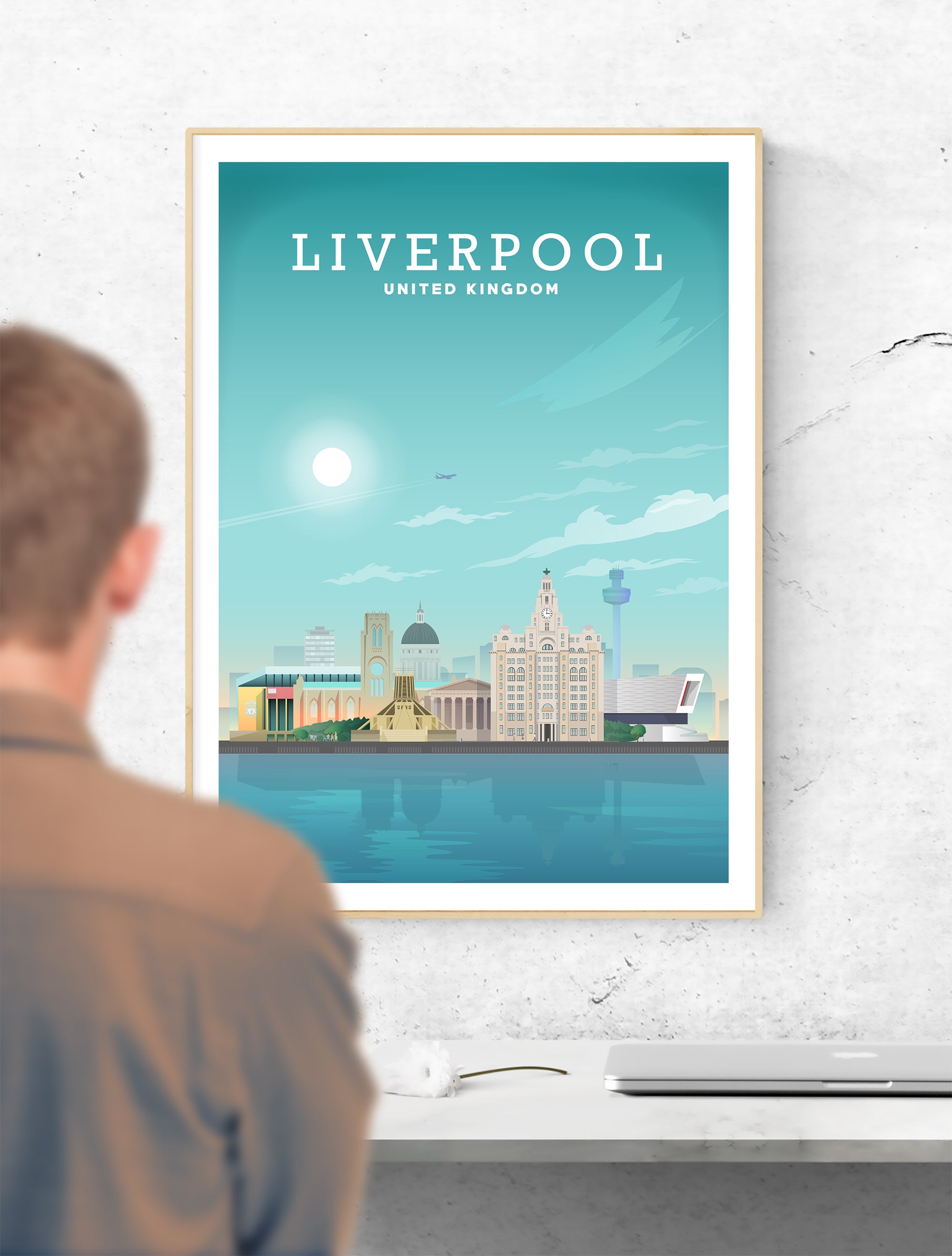Limited Edition Travel Print: Liverpool, England – Hill View Prints