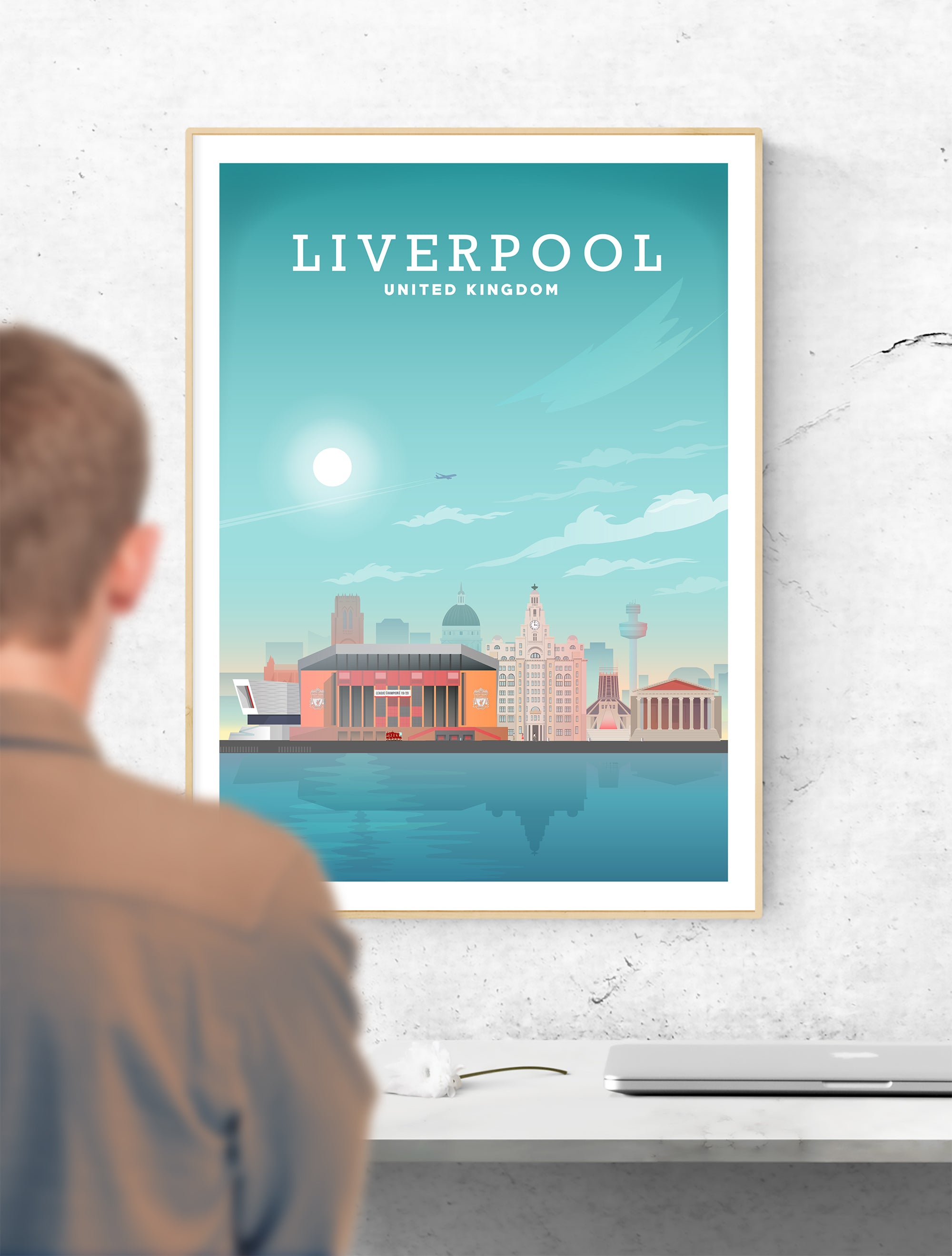 Limited Edition Travel Print: Liverpool, England – Hill View Prints