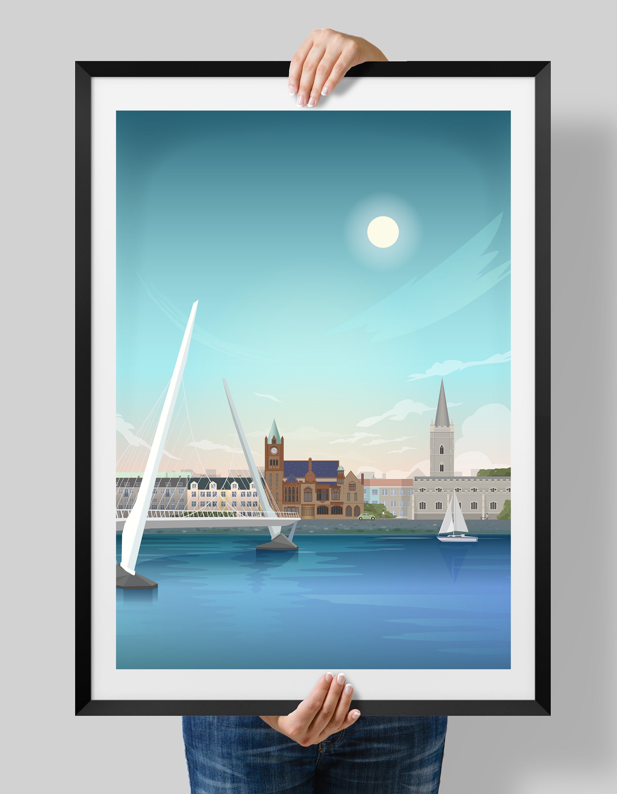 Derry Londonderry, Northern Ireland Print / Poster – Hill View Prints