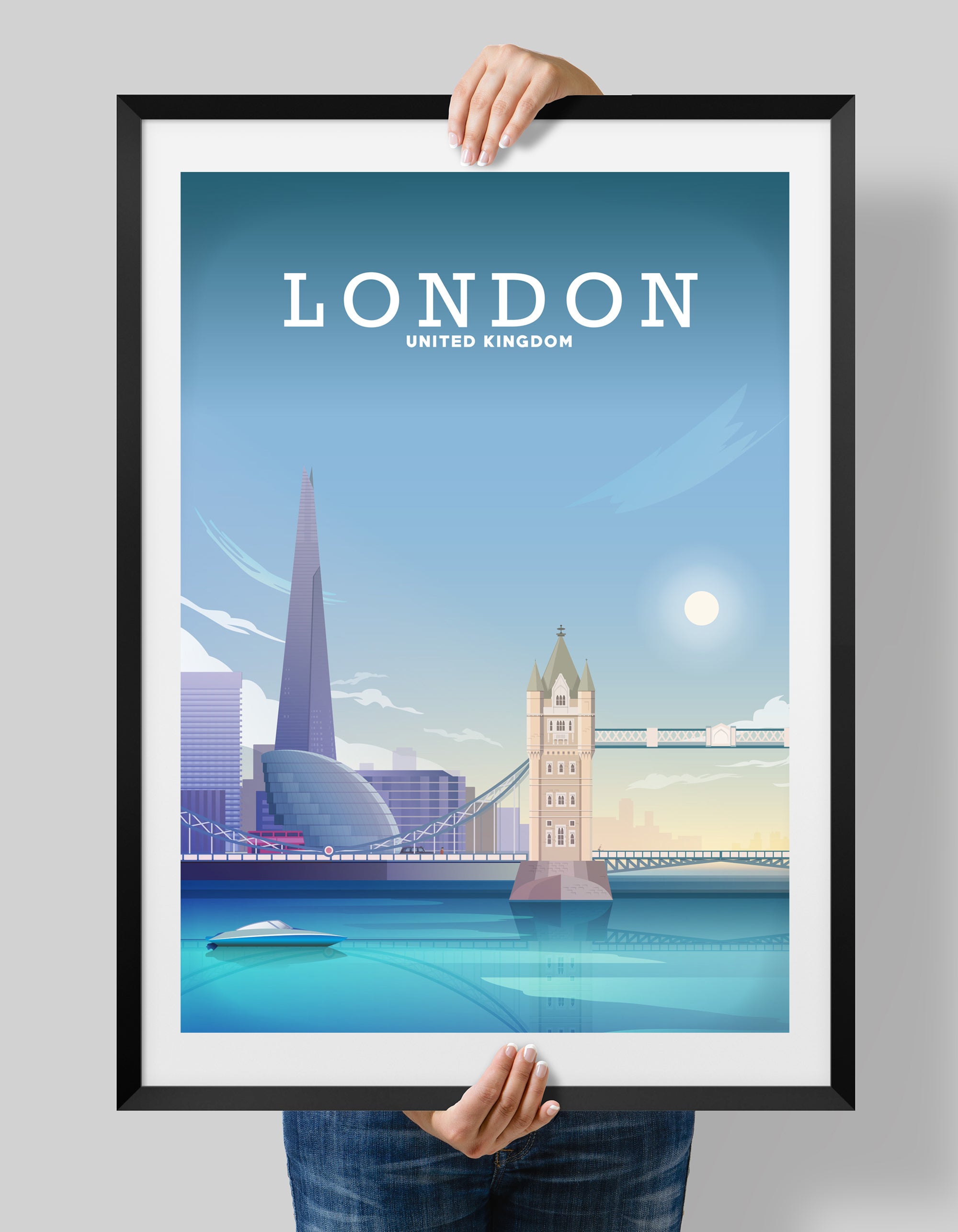 Limited Edition Travel Print: London, England – Hill View Prints