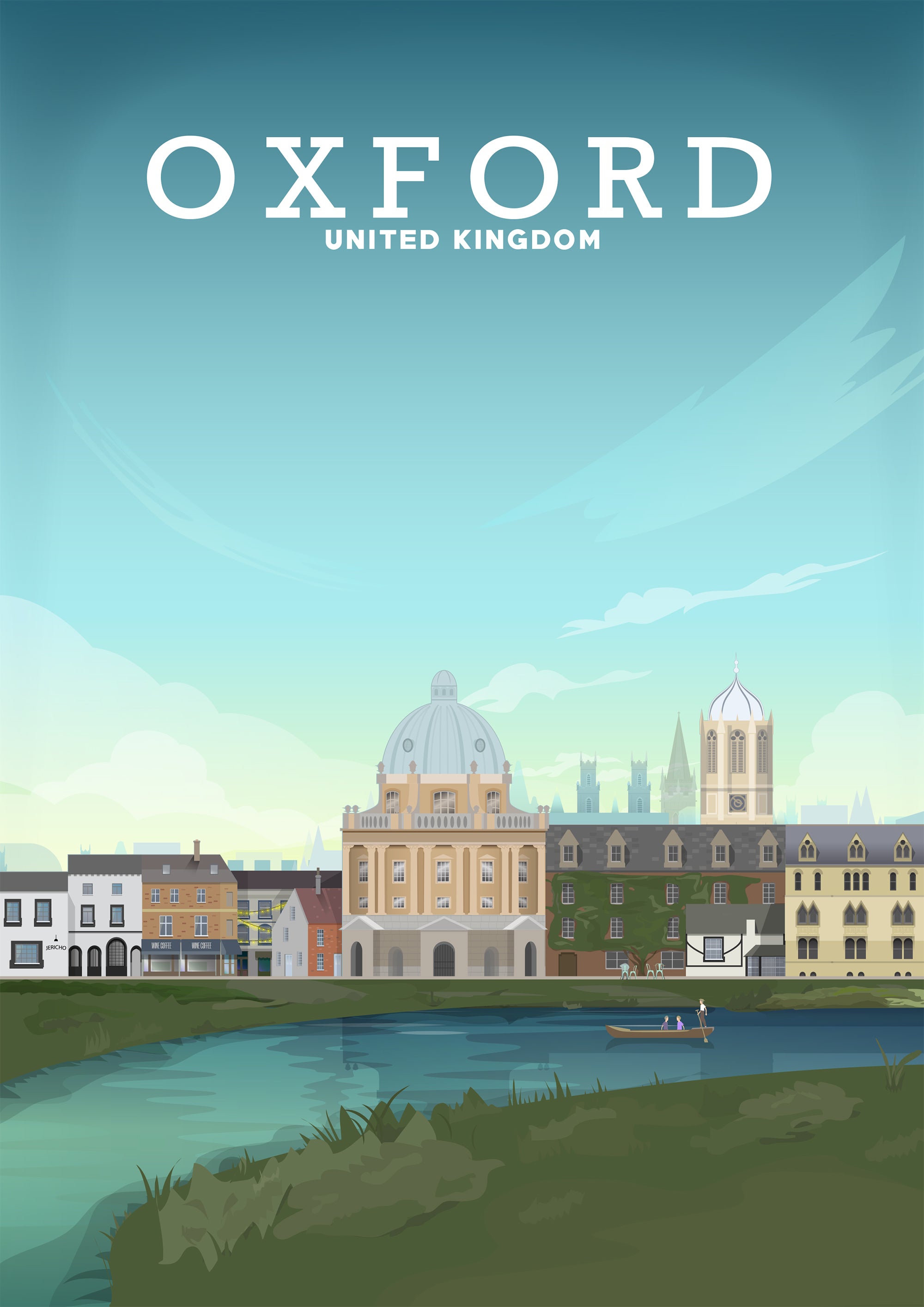 Oxford, England Print – Hill View Prints