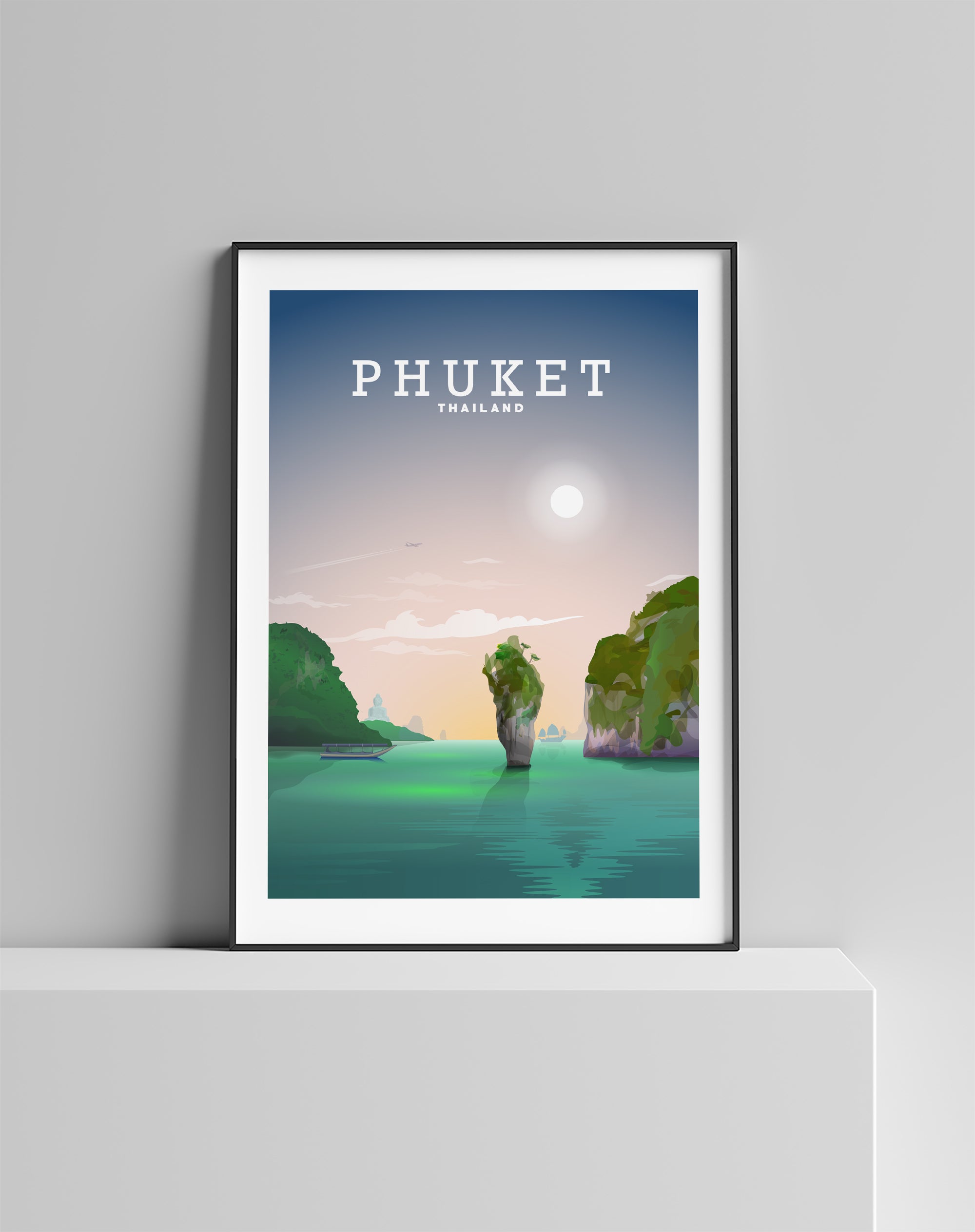 Phuket Poster, Phuket Print, Thailand Gift – Hill View Prints