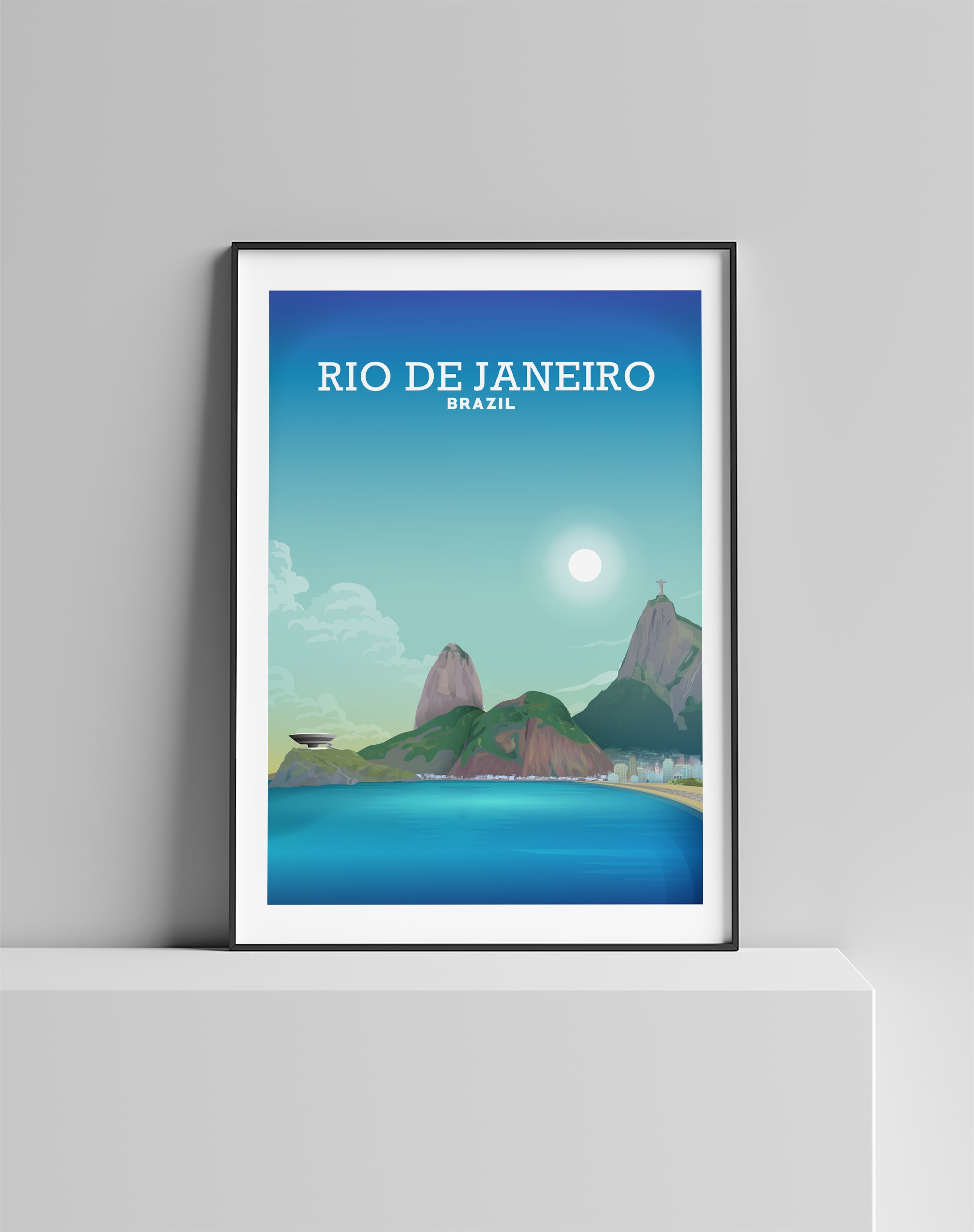 Rio De Janeiro Poster, Rio De Janeiro Print, Brazil Art – Hill View Prints