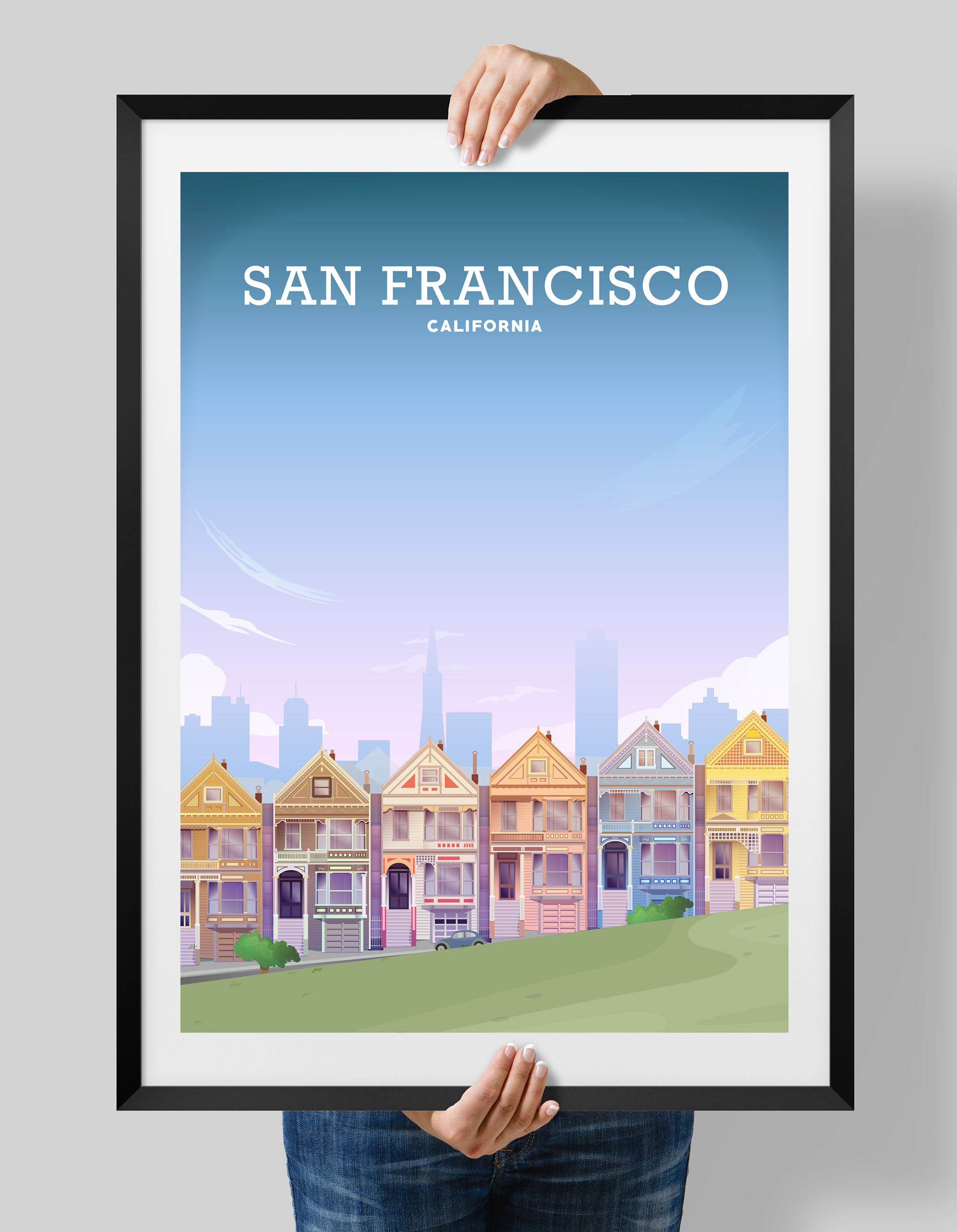 Limited Edition Travel Print: San Francisco, USA – Hill View Prints