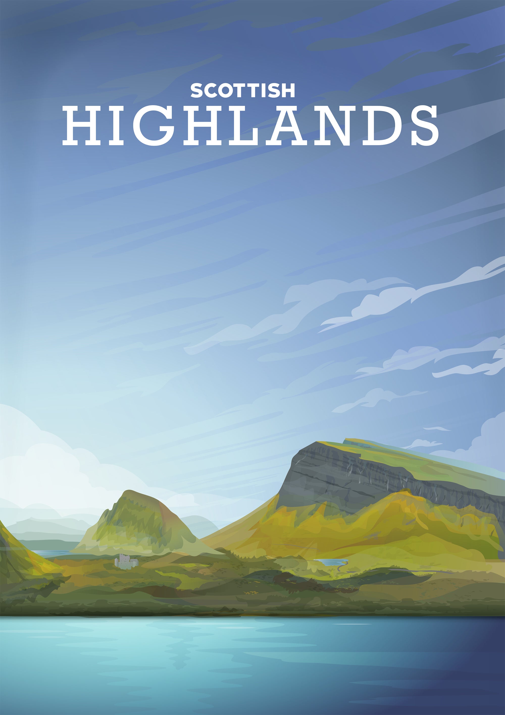 Scottish Highlands Art, Scottish Highlands Poster, Scottish Highlands ...
