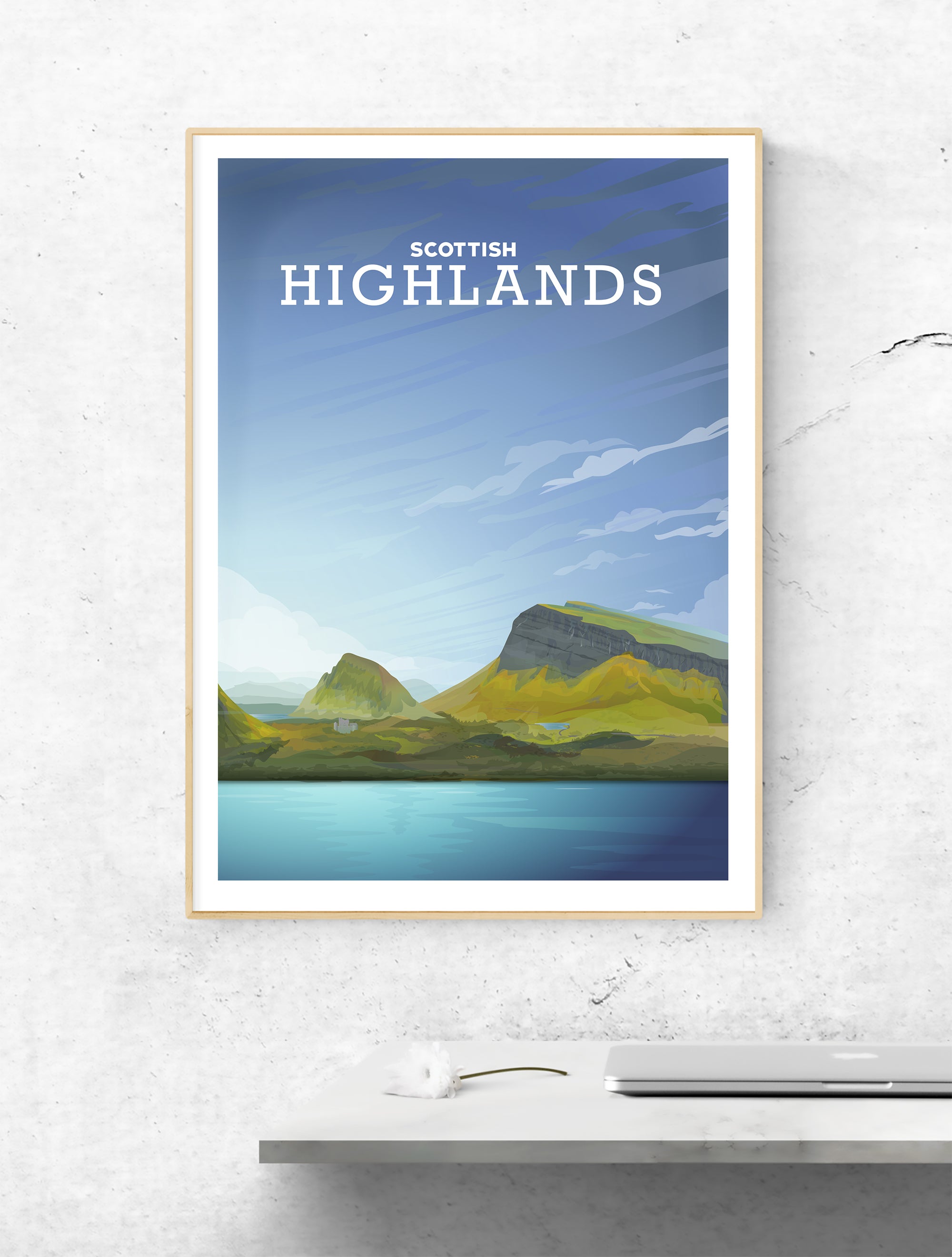 Scottish Highlands Art, Scottish Highlands Poster, Scottish Highlands ...