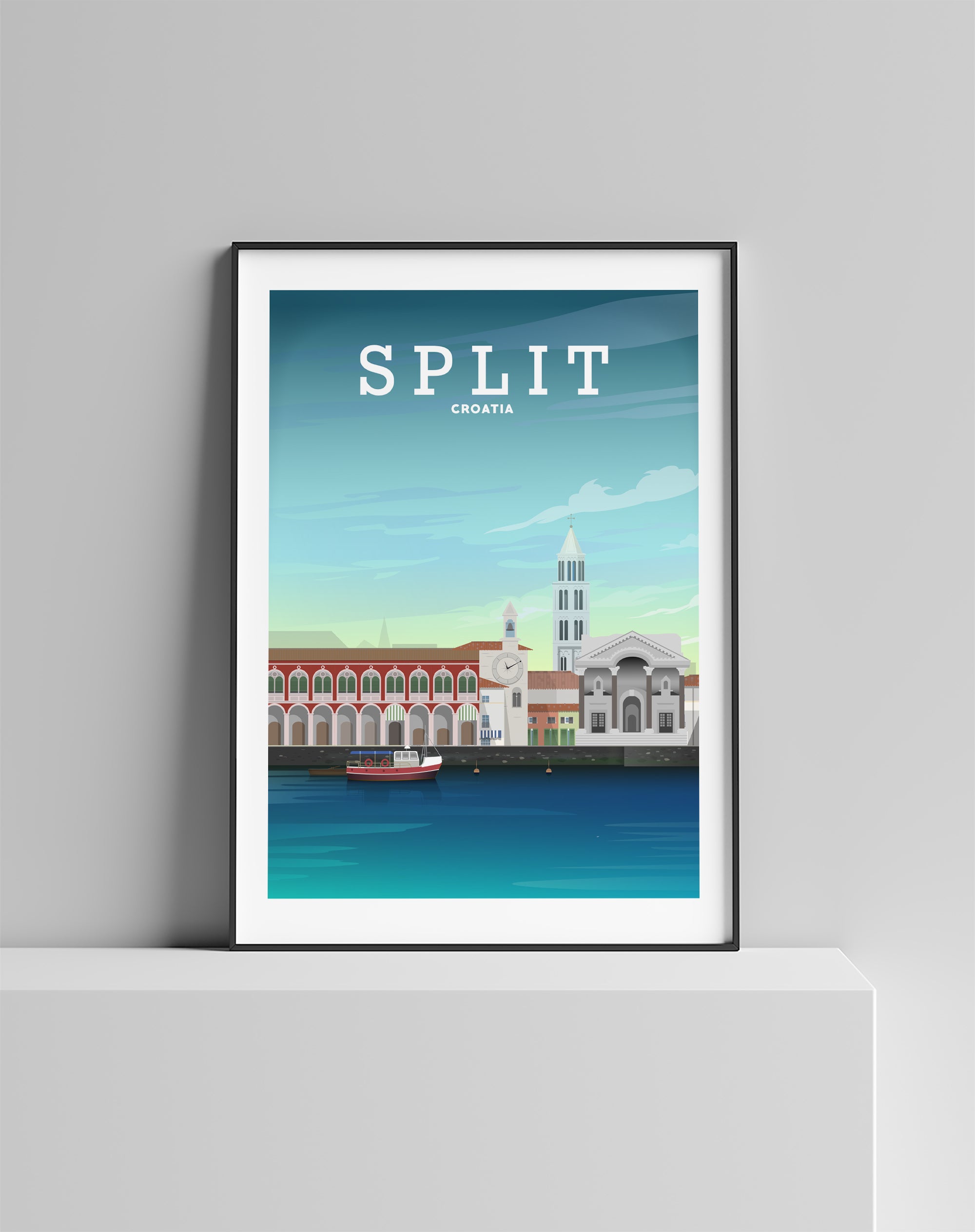 Split Croatia Print, Split Croatis Poster – Hill View Prints