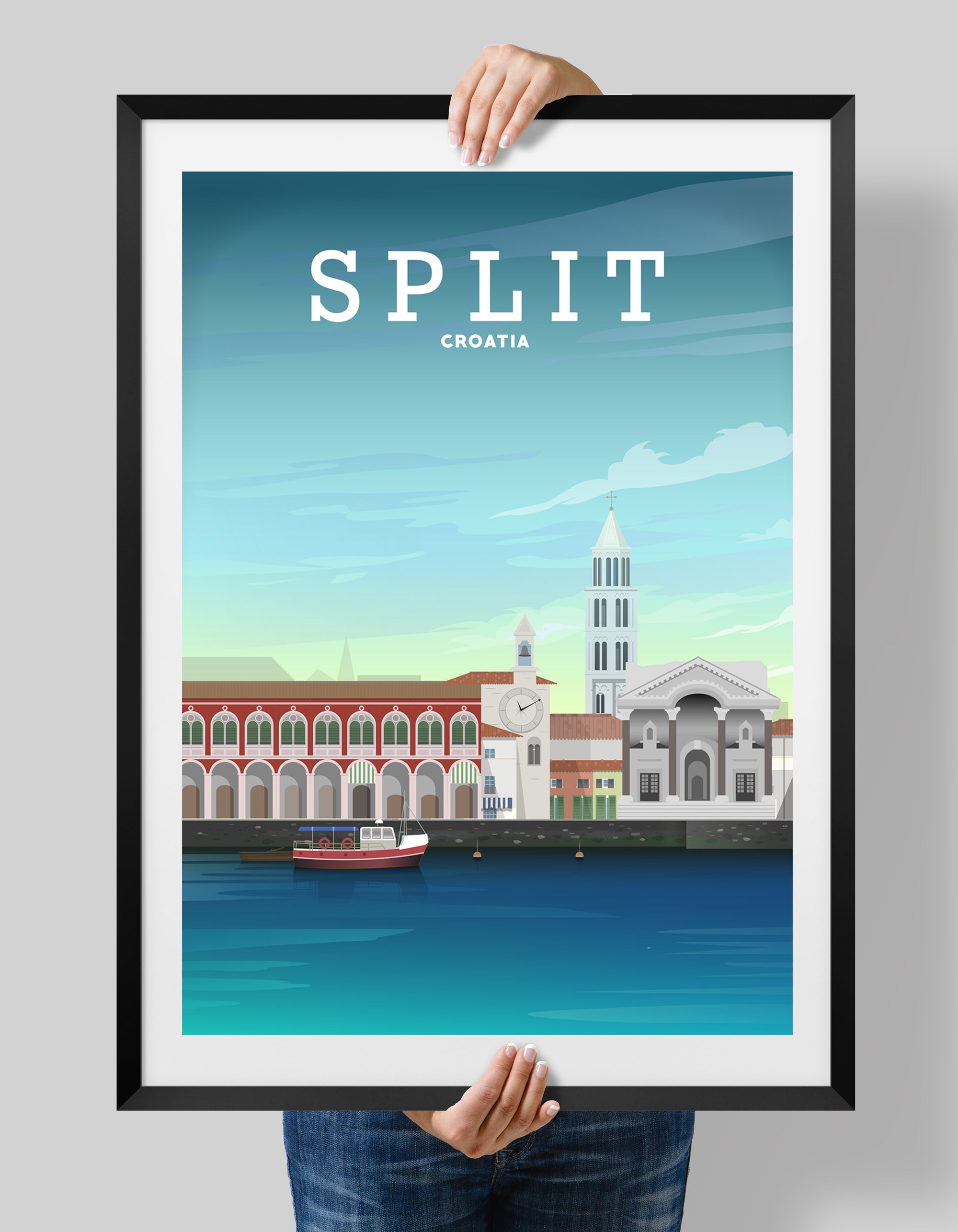 Split Croatia Print, Split Croatis Poster – Hill View Prints