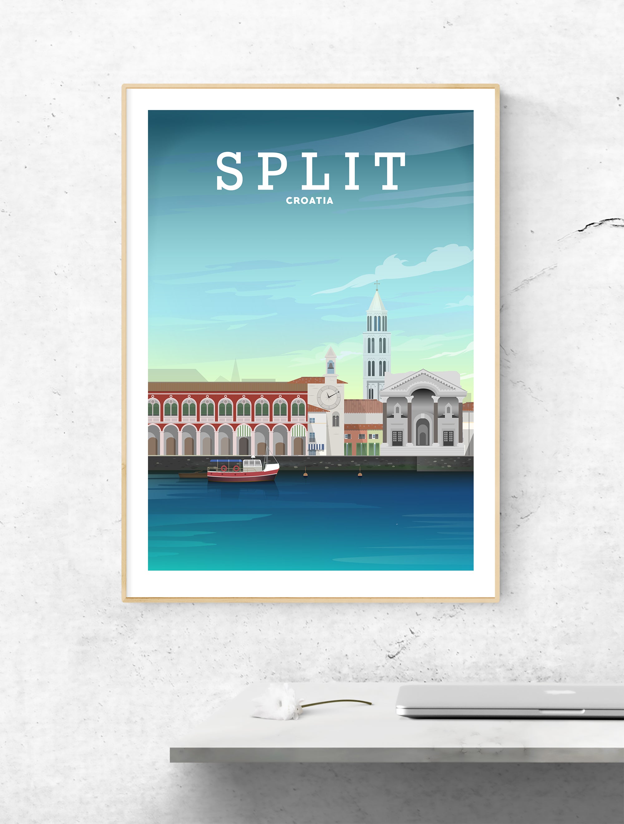 Split Croatia Print, Split Croatis Poster – Hill View Prints