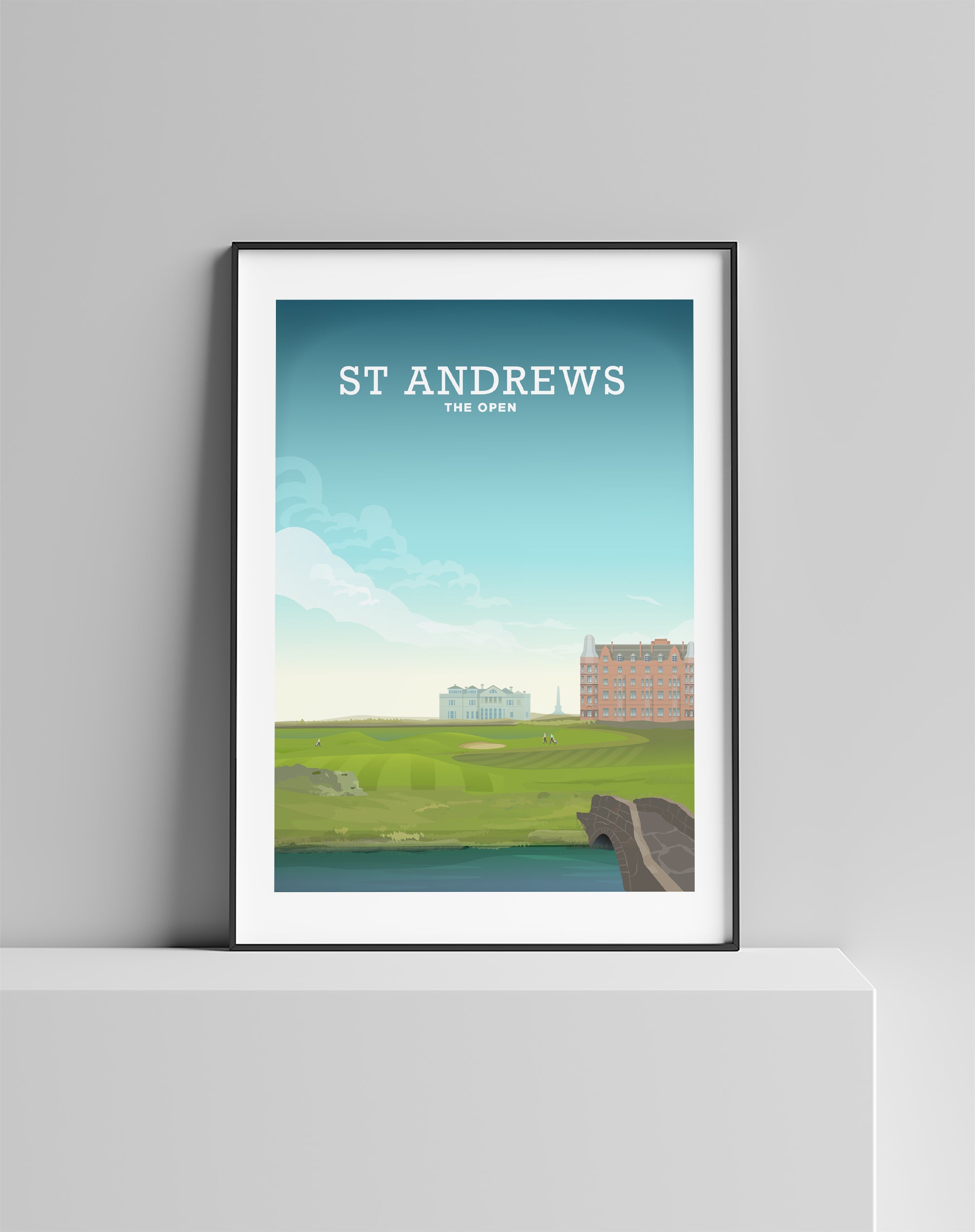 St Andrews Golf Poster, The Open Golf Print – Hill View Prints