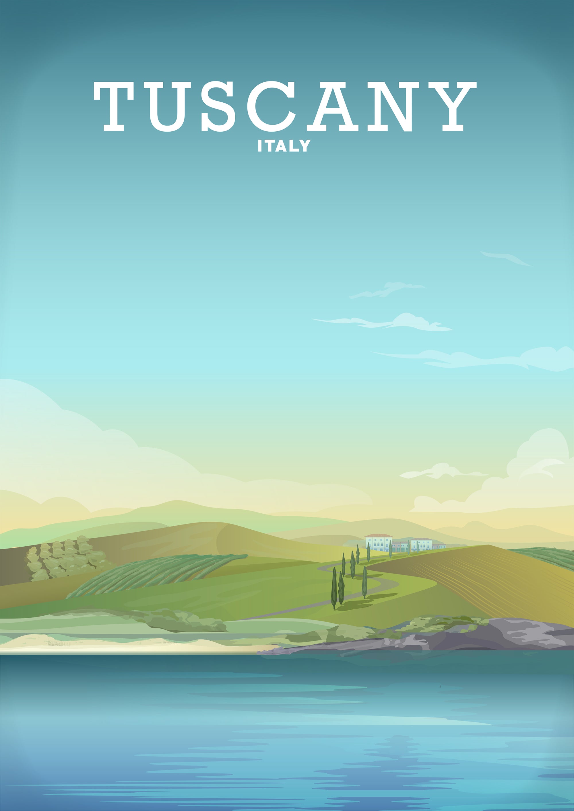 Posters Of Tuscany Italy Italy Tuscany Belvedere House Olive Trees And