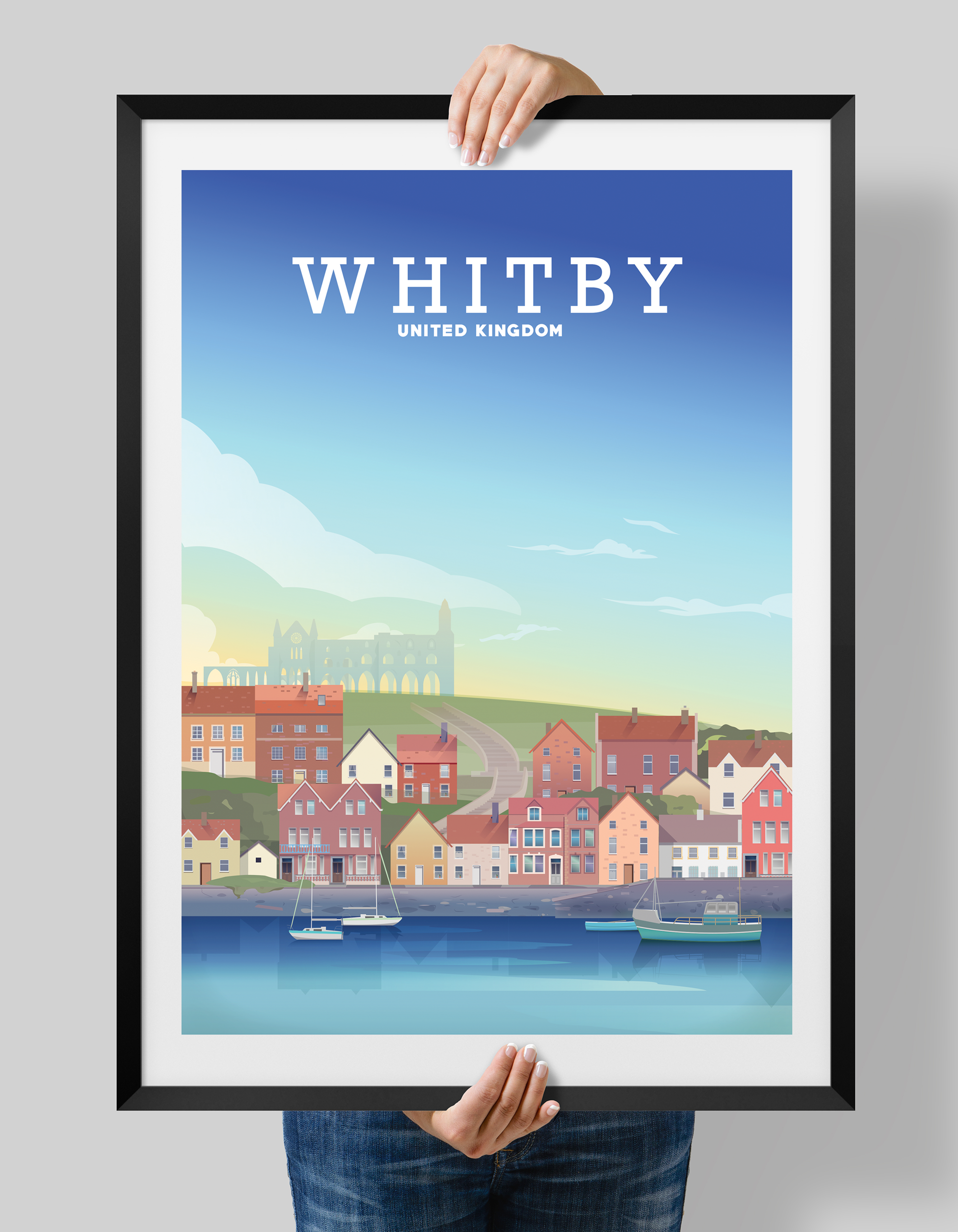Whitby Harbour, Whitby Print, – Hill View Prints