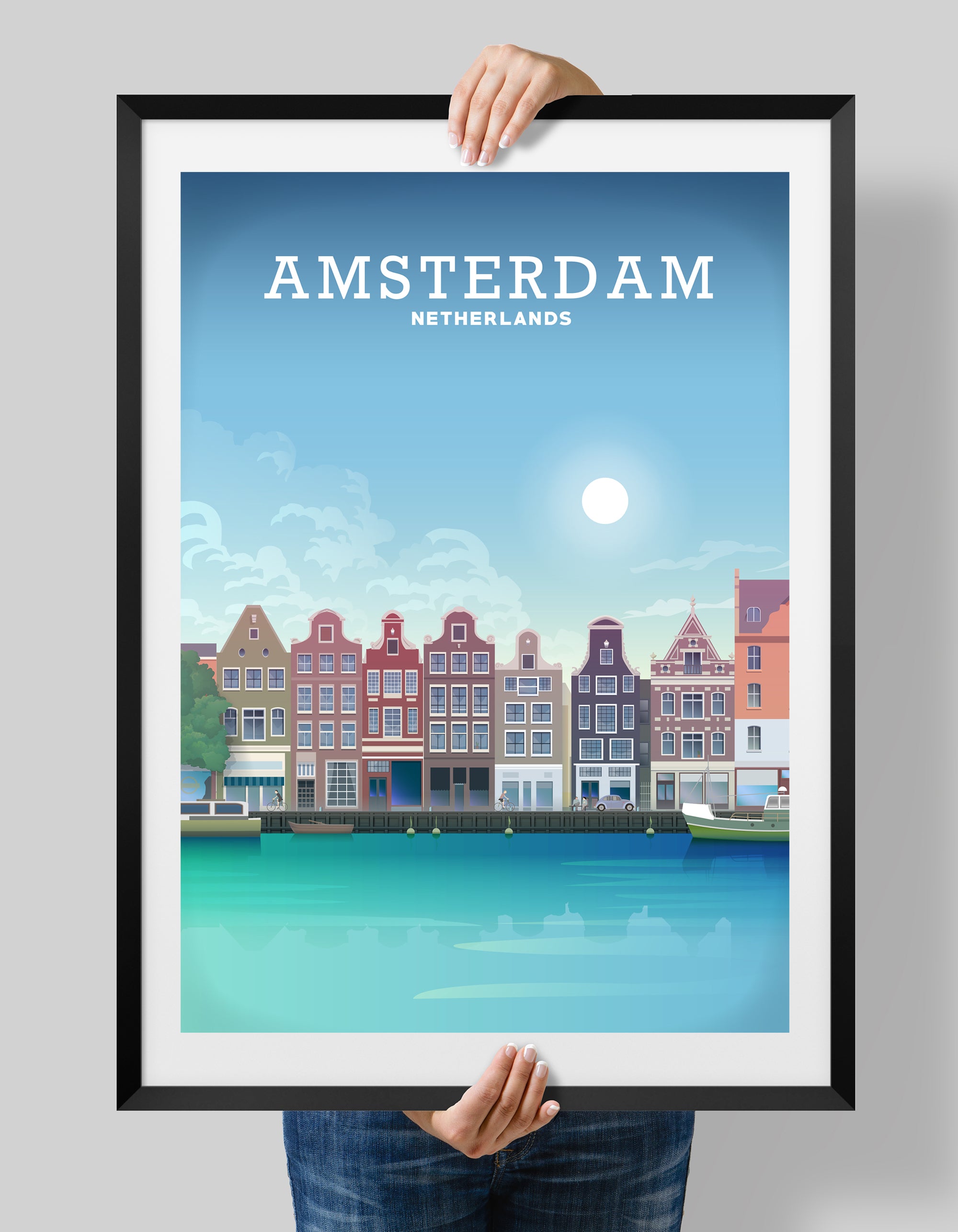 Amsterdam Print, Amsterdam Poster, Amsterdam Art – Hill View Prints